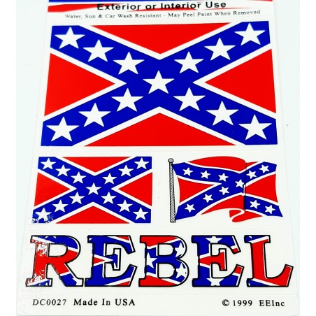 THE REBEL car sticker set