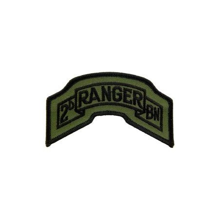 Thermo patch U.S. ARMY tab Ranger 2nd Battalion (subdued)