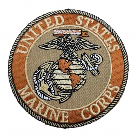 USMC LOGO (DESERT) Thermo Patch