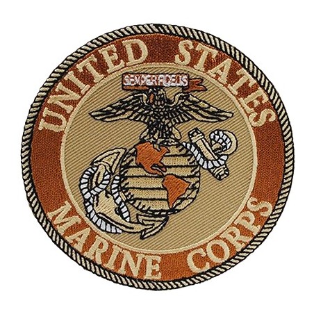 USMC LOGO (DESERT) Thermo Patch