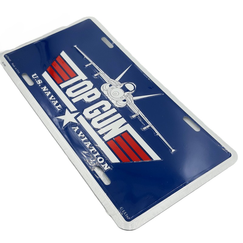 USN TOP GUN LICENCE PLATE